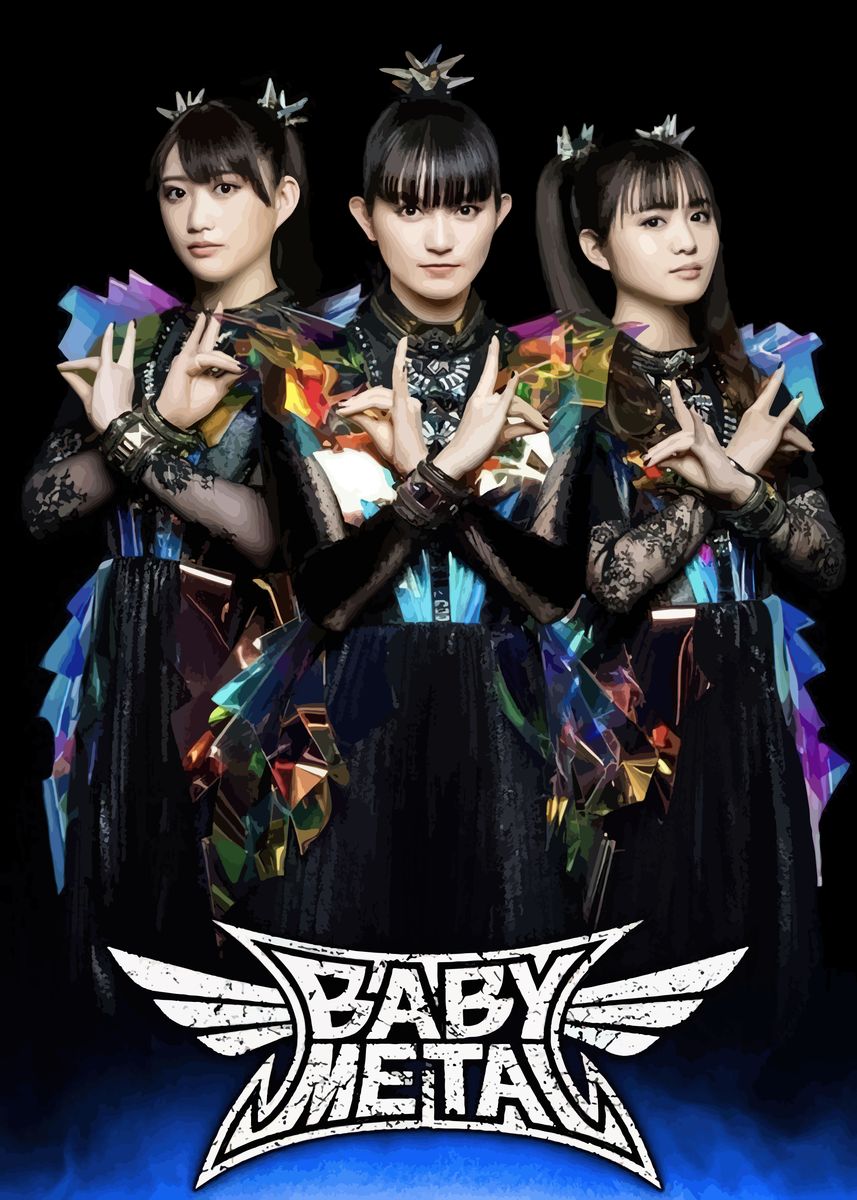 'Babymetal Band Poster' Poster, picture, metal print, paint by Rans ...