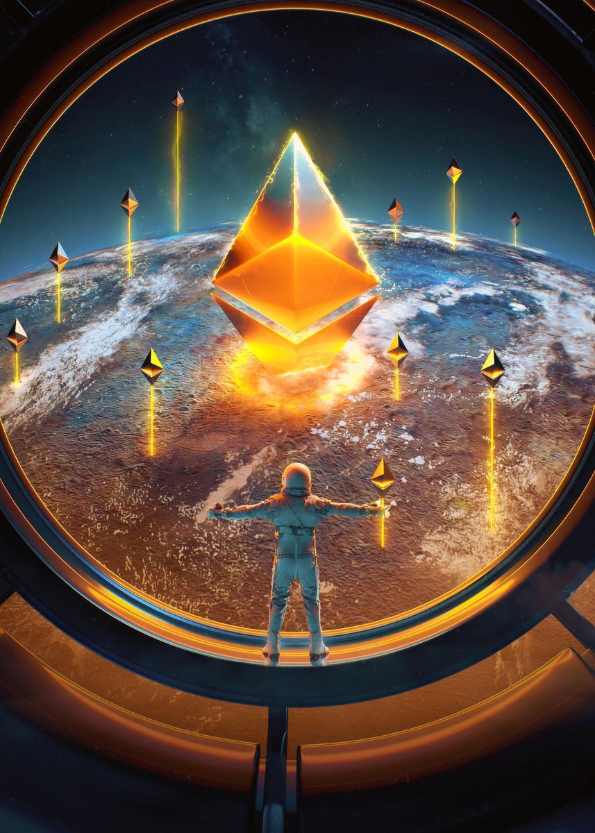 'Rising Of Ethereum' Poster, picture, metal print, paint by Sameer ...