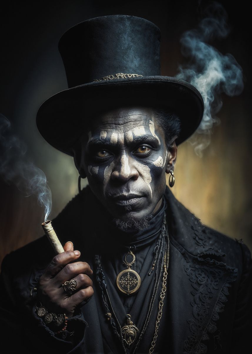 'Papa Legba' Poster, picture, metal print, paint by Alice White Milano ...