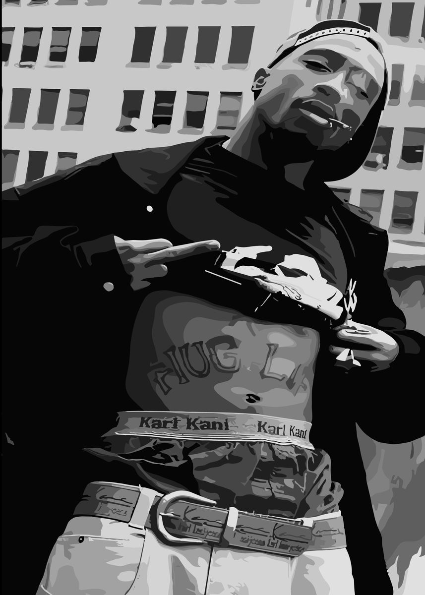 'Tupac Shakur' Poster, picture, metal print, paint by Elg Production ...