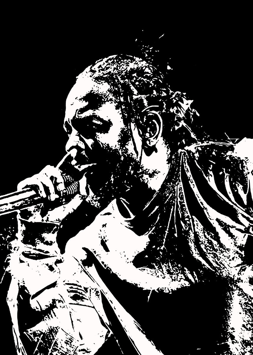 'Rapper potrait' Poster, picture, metal print, paint by donki kemki ...