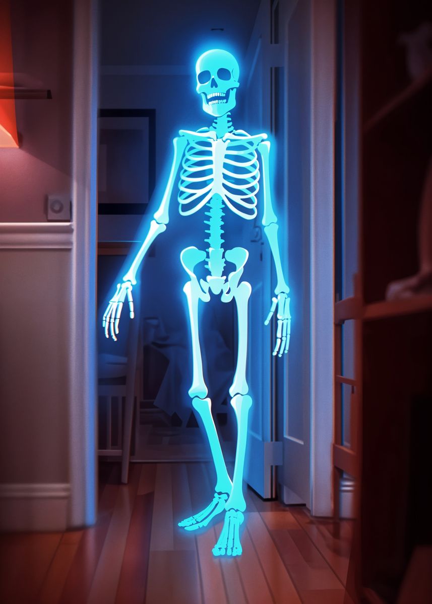 'Skeleton Lament' Poster, picture, metal print, paint by Astral Void ...