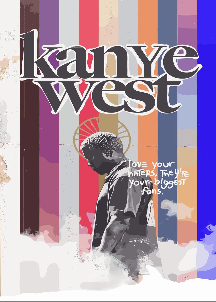'Kanye West' Poster, picture, metal print, paint by Elg Production ...