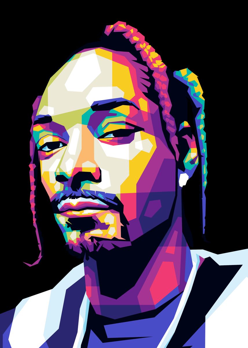 'Snoop Dogg Pop Art Portrait' Poster, picture, metal print, paint by Hi ...