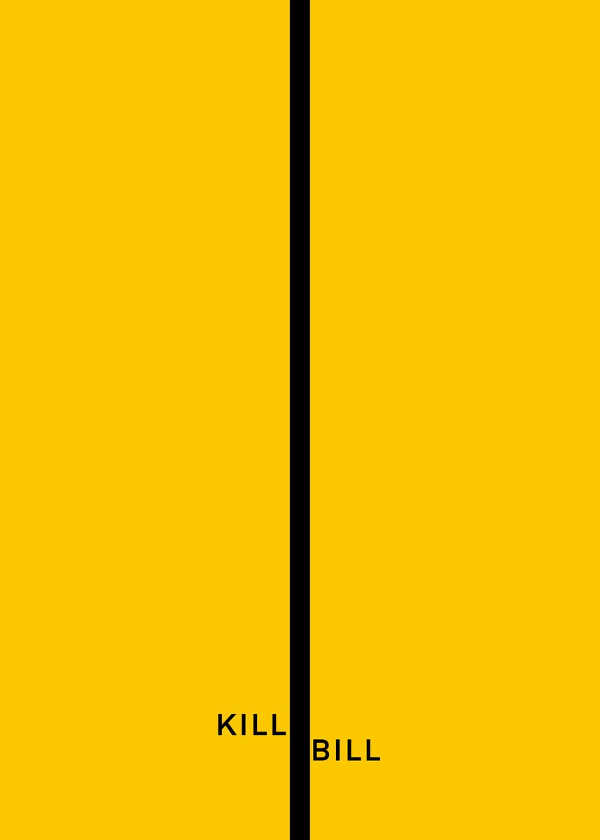 'Kill Bill Minimalist Poster' Poster, picture, metal print, paint by ...