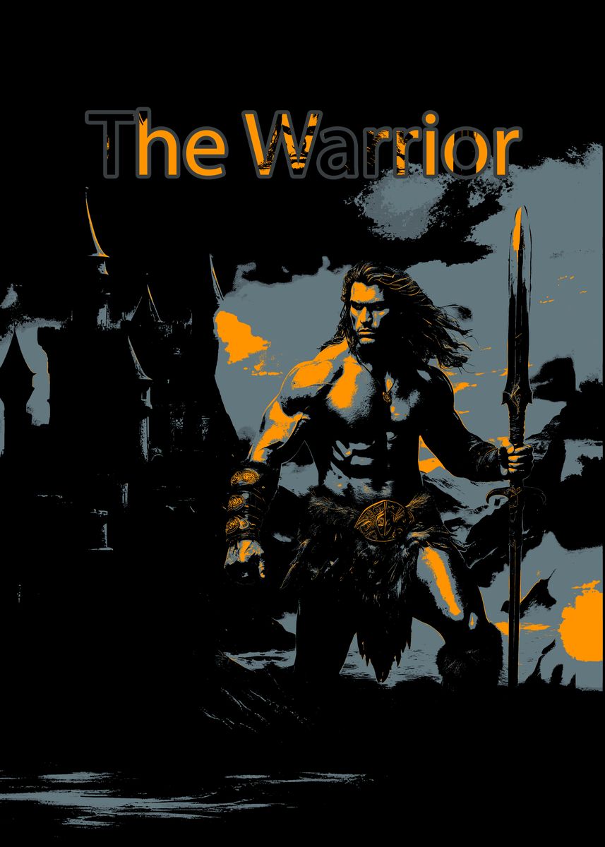 'The Warrior Poster' Poster, picture, metal print, paint by Luciano ...