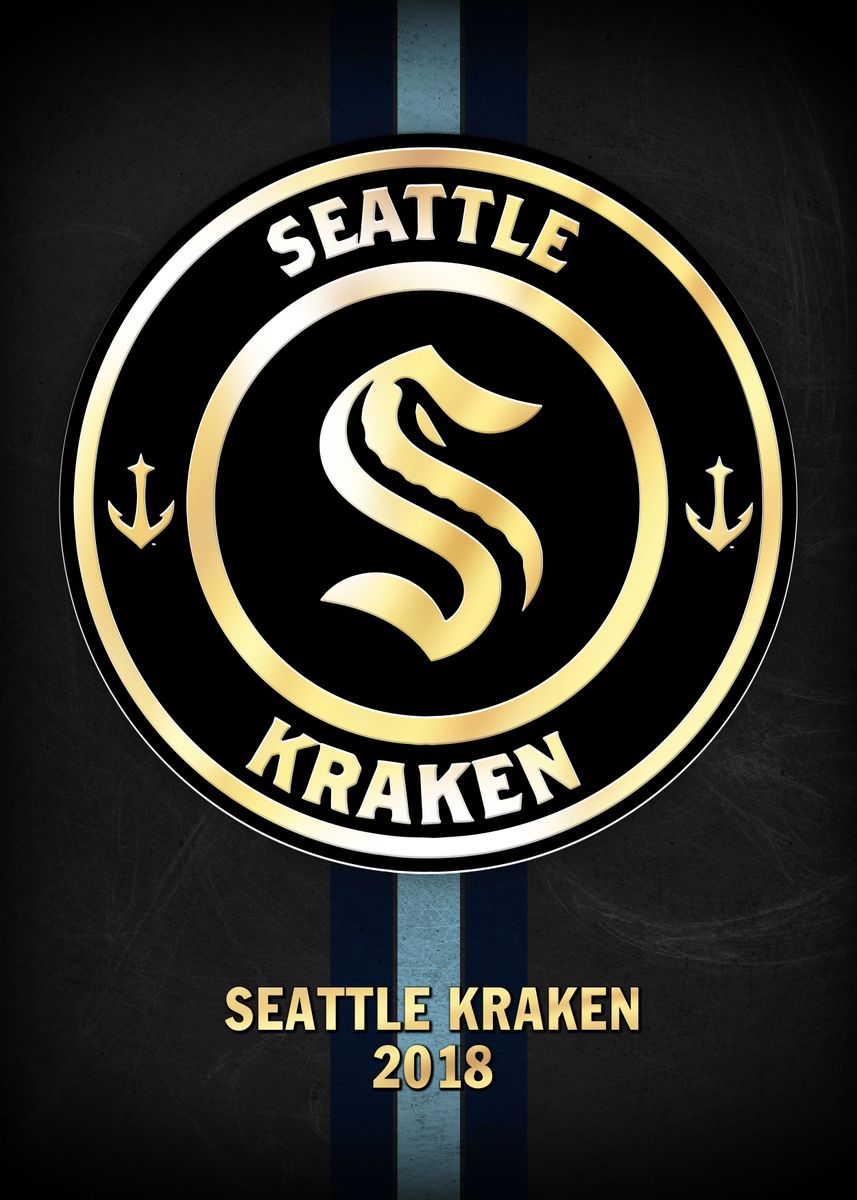 'Seattle Kraken' Poster, picture, metal print, paint by ArtisYen | Displate