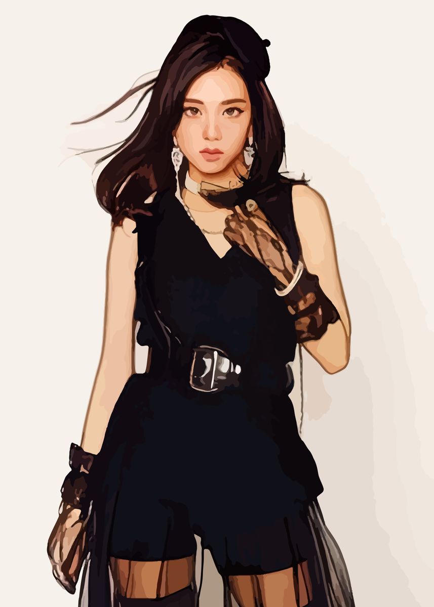 'Jisoo Blackpink' Poster, picture, metal print, paint by AlteoWn Music ...