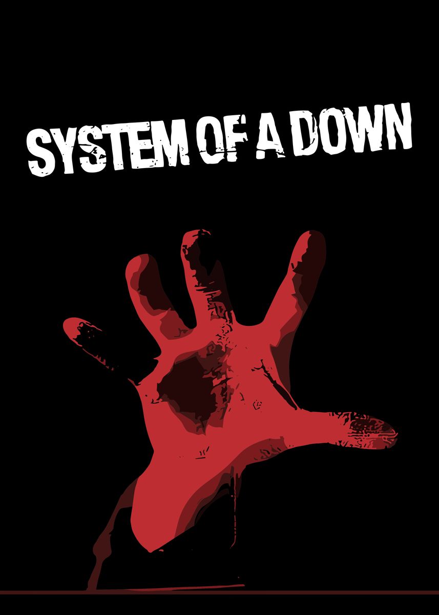 'System of a Down Poster' Poster, picture, metal print, paint by mouna ...