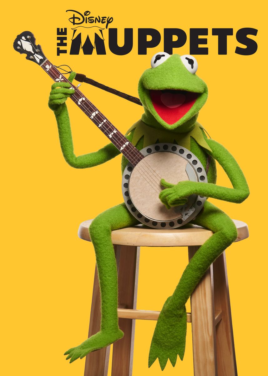'Kermit Banjo Pose' Poster, picture, metal print, paint by Disney ...
