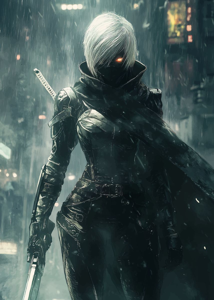 'nier automata 2B game' Poster, picture, metal print, paint by in here ...