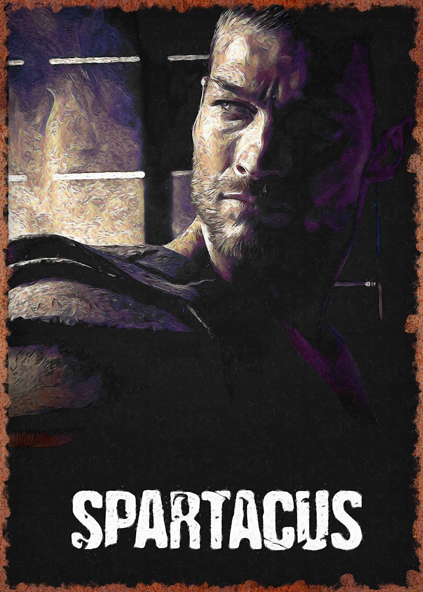 'Spartacus Portrait' Poster, picture, metal print, paint by Exclusive ...