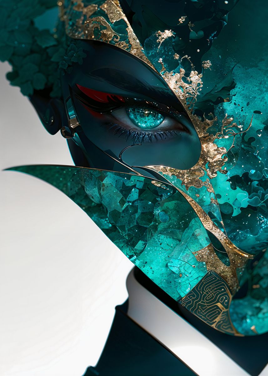 'Cyberpunk Eye Art' Poster, picture, metal print, paint by ...