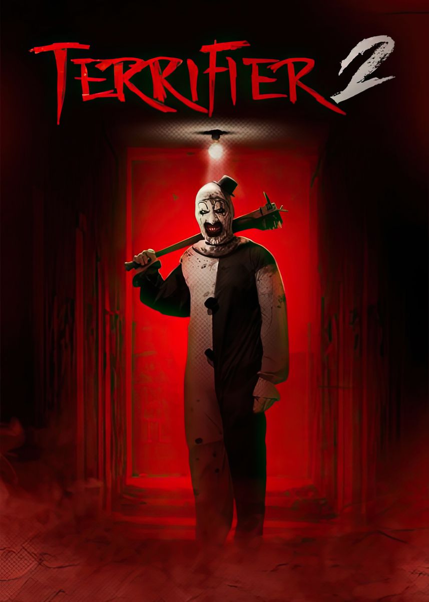 'Terrifier 2 Movie Poster' Poster, picture, metal print, paint by ...