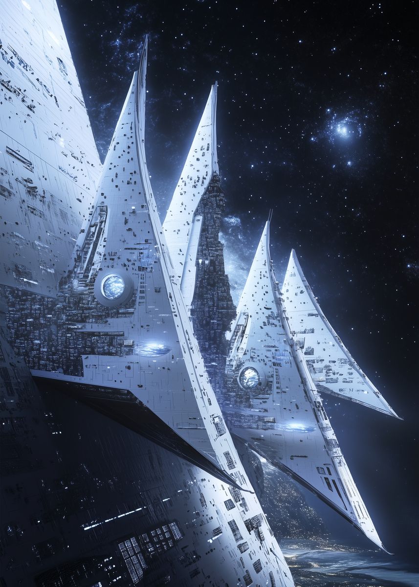 'Star Born Wall City' Poster, picture, metal print, paint by ...