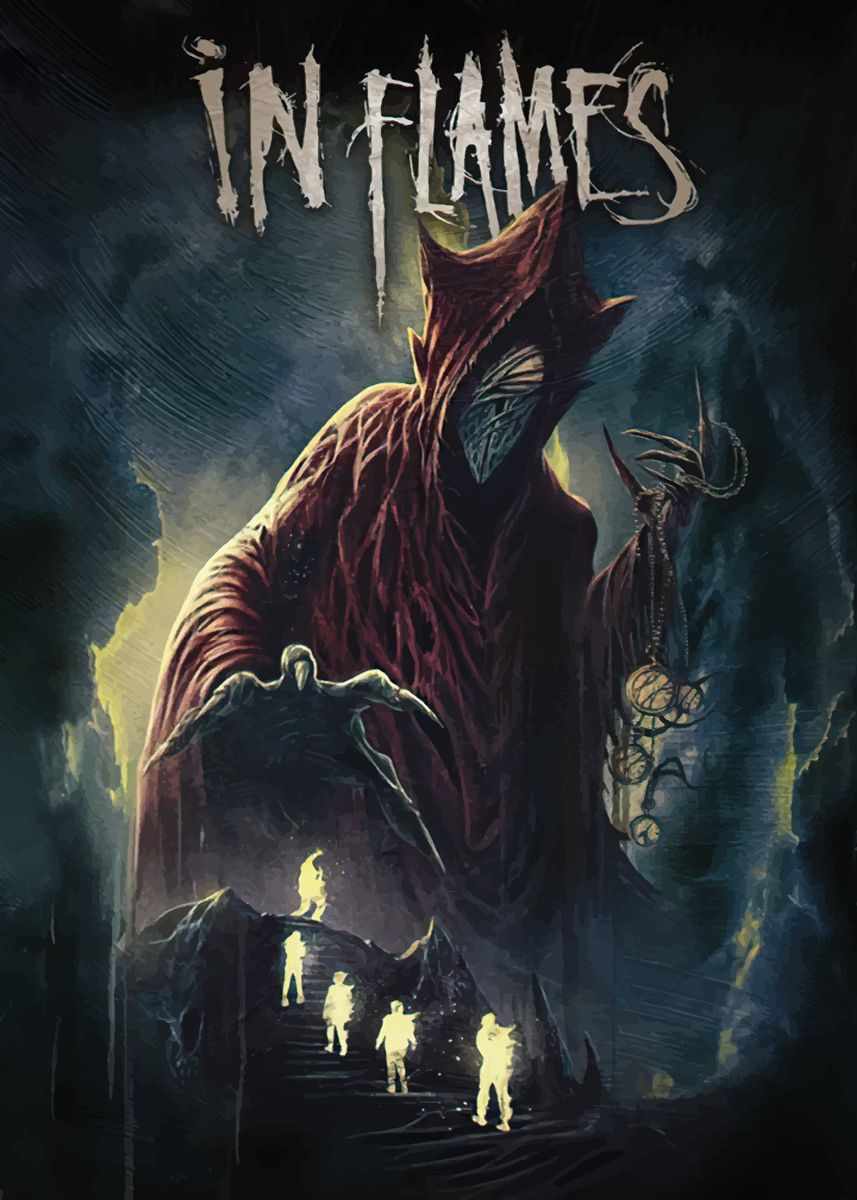 'In Flames ' Poster, picture, metal print, paint by mukhamad tegar ...