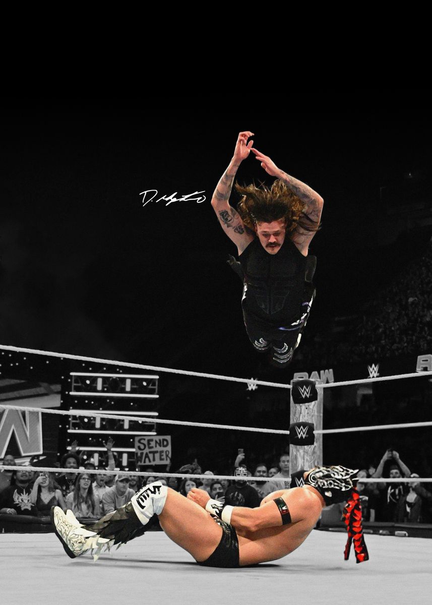 'Dominik Mysterio ' Poster, picture, metal print, paint by ken | Displate