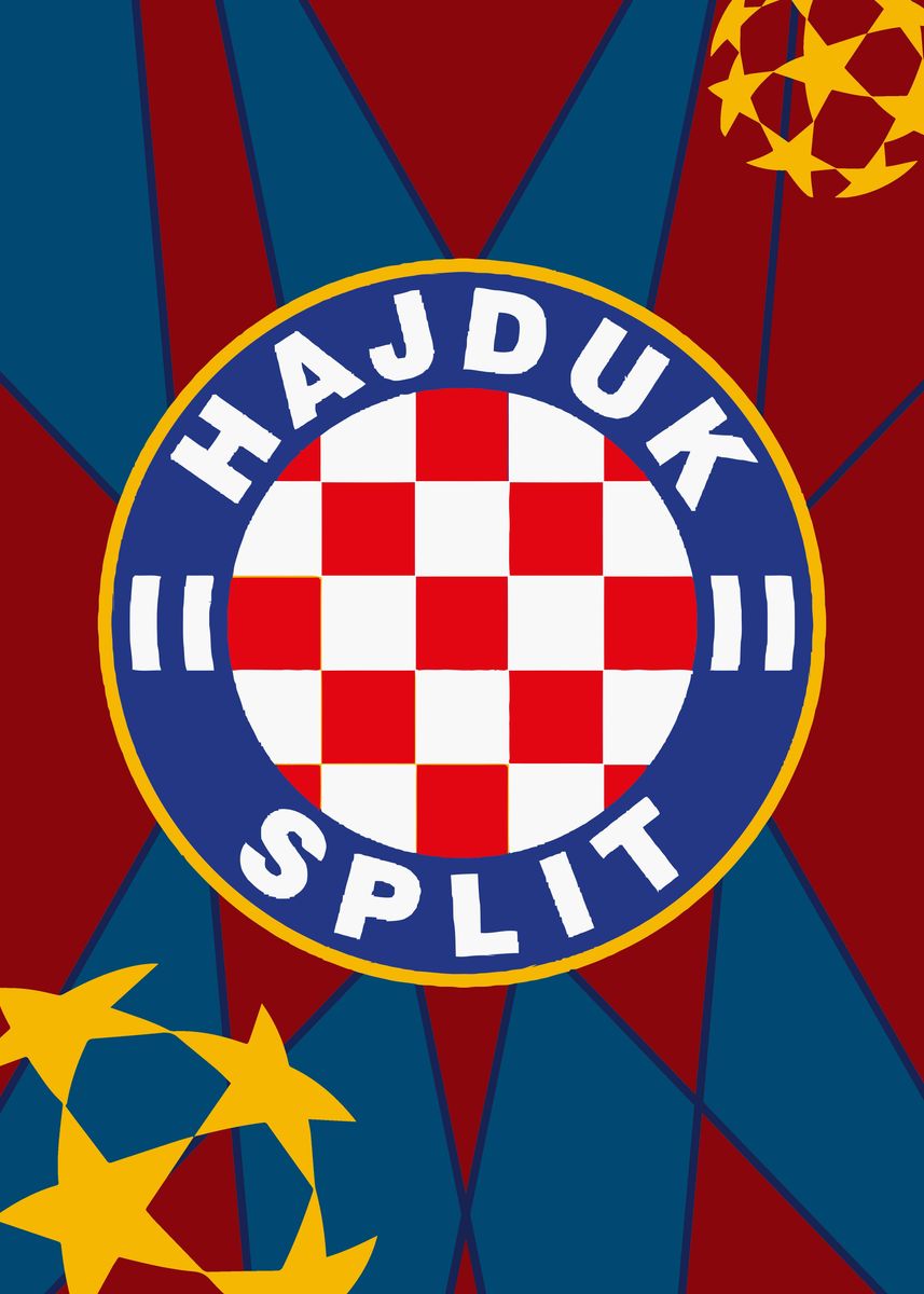 'Hajduk Split Football ' Poster, picture, metal print, paint by Essence ...