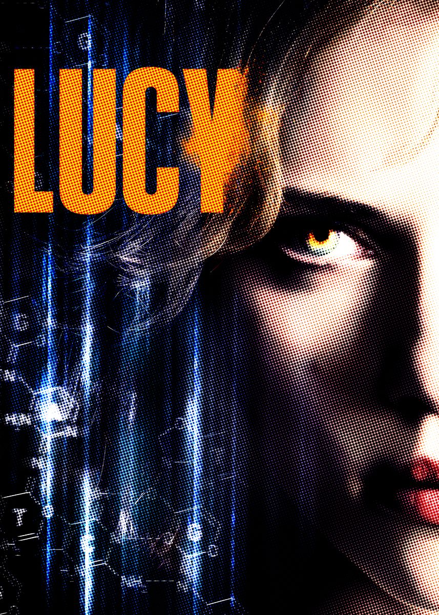 'Lucy Movie Poster' Poster, picture, metal print, paint by dinodoni ...