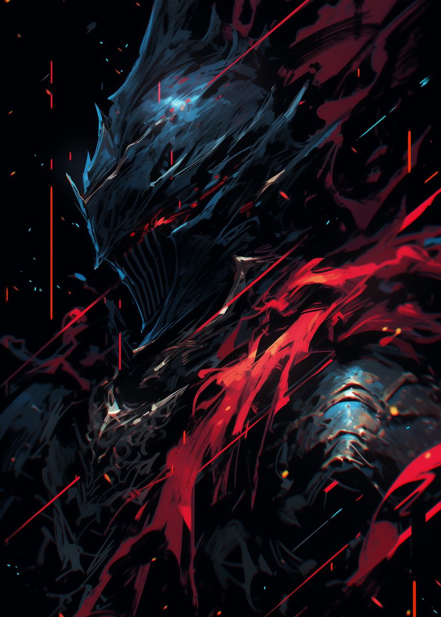 'Dark Knight Armor' Poster, picture, metal print, paint by Kinksa ...