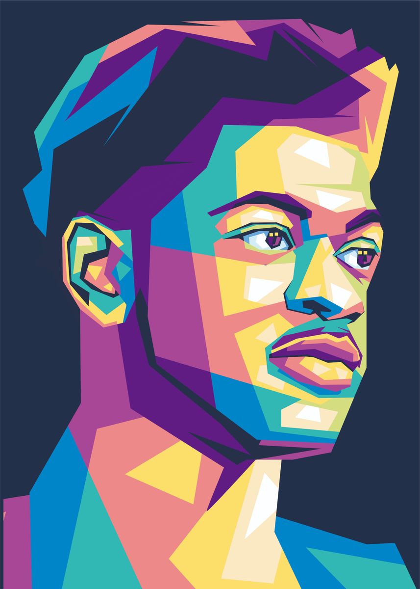 'Pop Art Portrait' Poster, picture, metal print, paint by | Displate