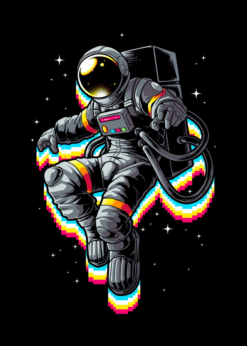 'ALWAYS GET HIGHER' Poster, picture, metal print, paint by Angoes25 ...