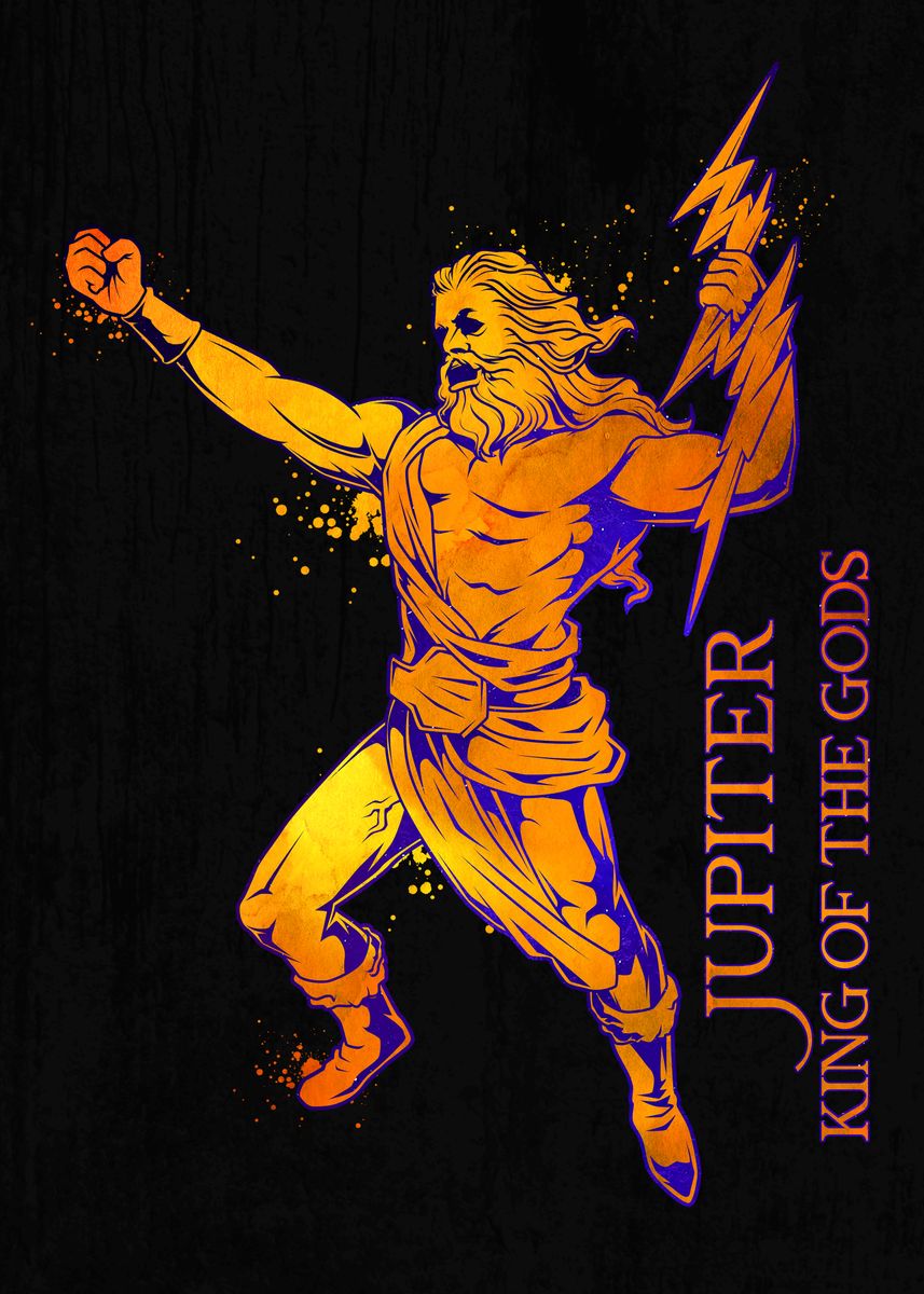 'Jupiter - Roman King of Gods' Poster, picture, metal print, paint by ...