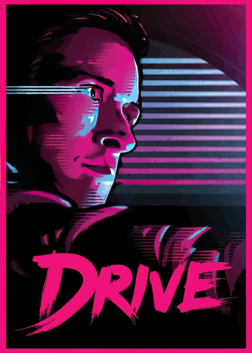 'Drive Movie Poster' Poster, picture, metal print, paint by Rans Studio ...