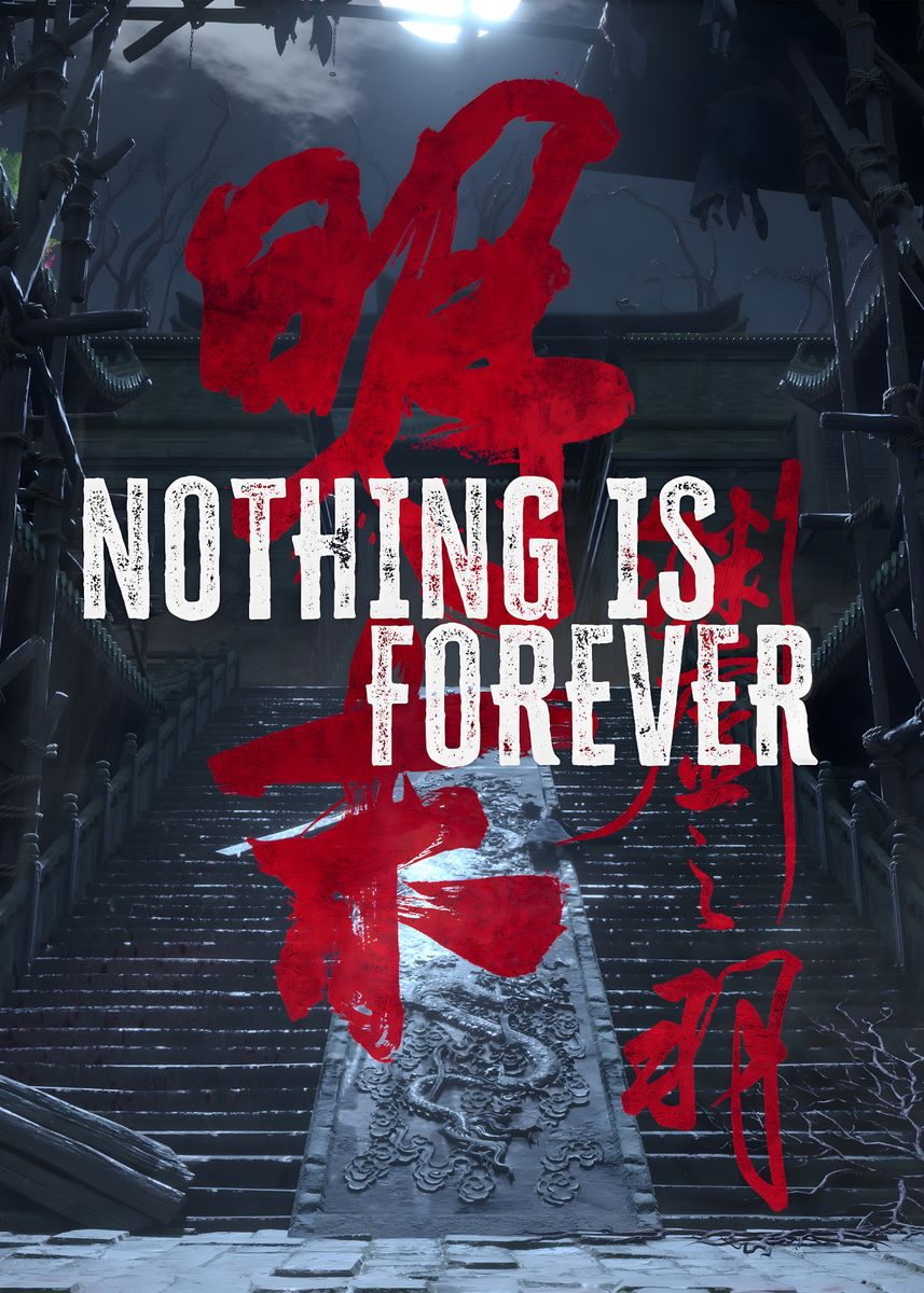 'Nothing is Forever Poster' Poster, picture, metal print, paint by ...