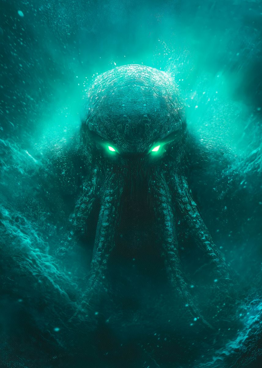 'Cthulhu Digital Art' Poster, picture, metal print, paint by The ...