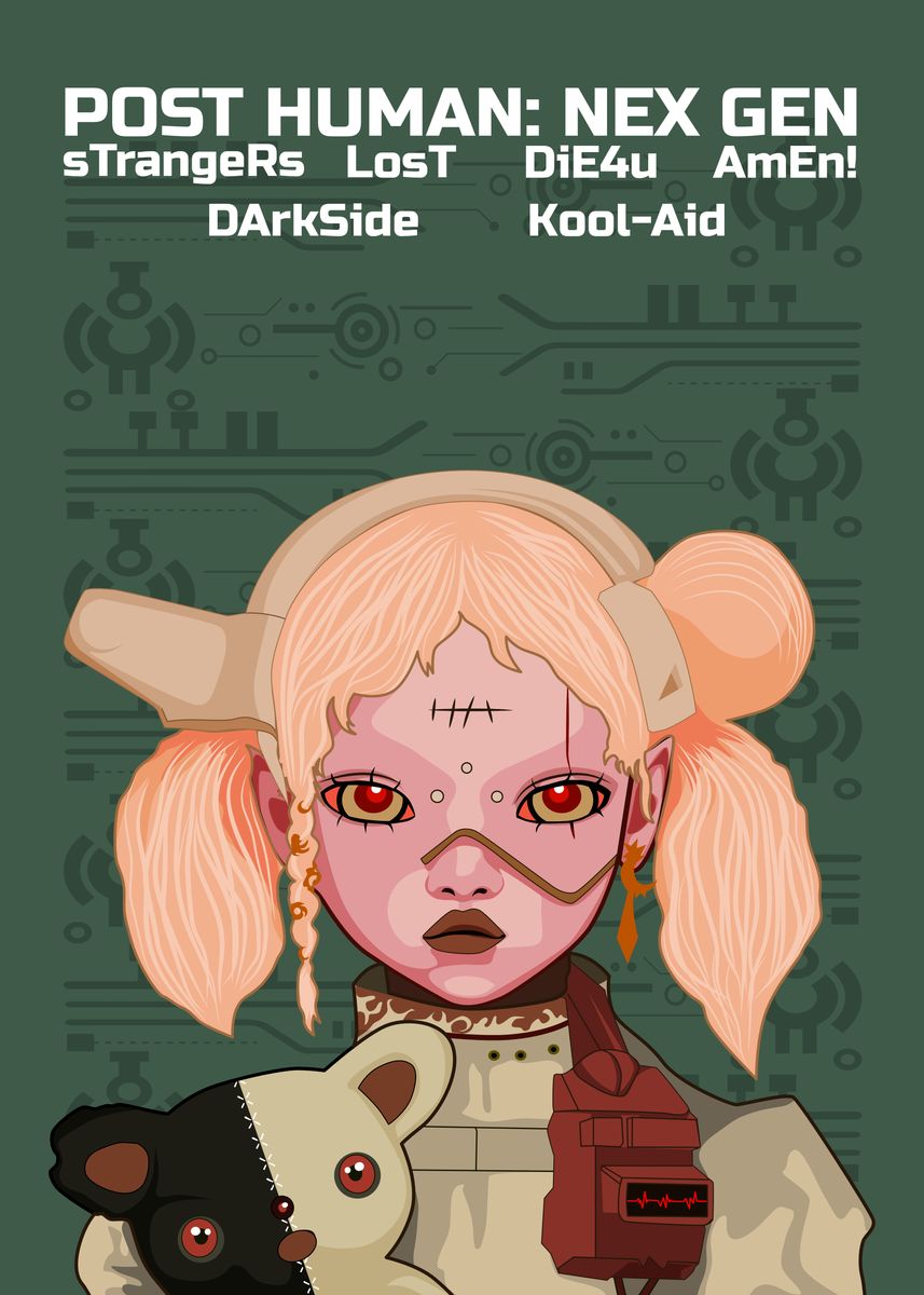 'Post Human: Nex Gen album' Poster, picture, metal print, paint by ...