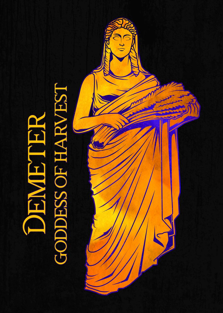 'Demeter - Greek Goddess of Harvest' Poster, picture, metal print ...