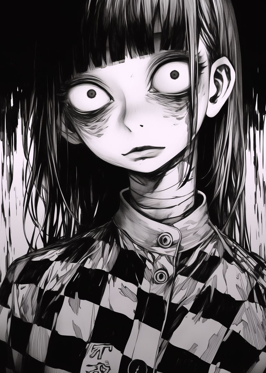 'Disturbed Anime Girl' Poster, picture, metal print, paint by Sumi ...