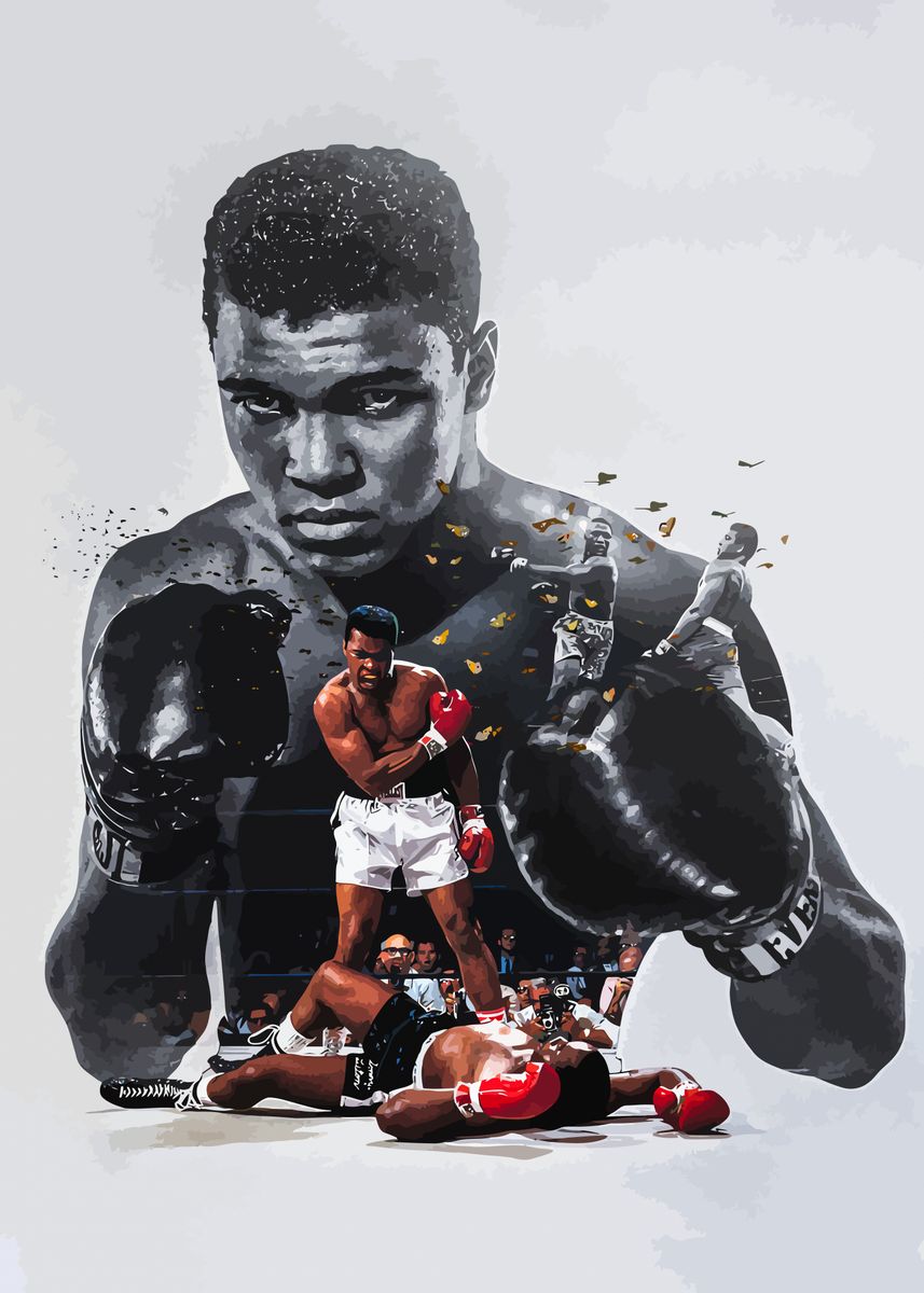 'Muhammad Ali Boxing Poster' Poster, picture, metal print, paint by ...