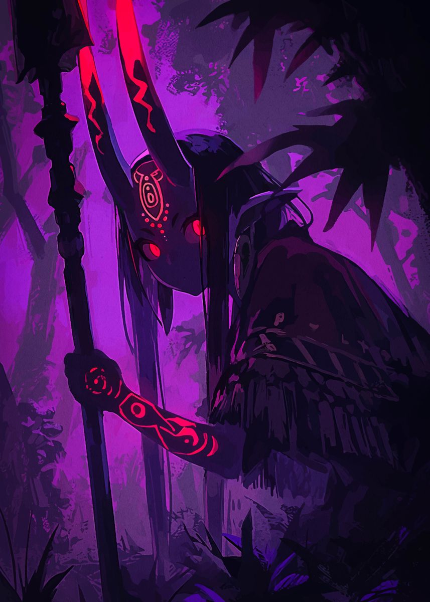 'Crimson Demoness' Poster, picture, metal print, paint by Traci Hills ...