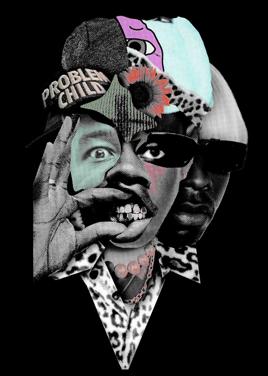 'Tyler The Creator Collage' Poster, picture, metal print, paint by ...