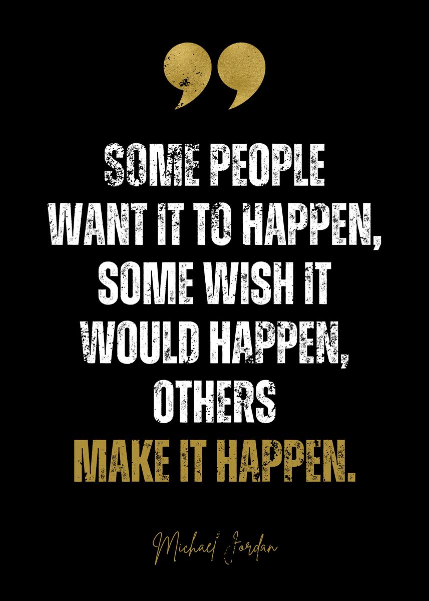 'Michael Jordan Quote' Poster, picture, metal print, paint by Nae ...