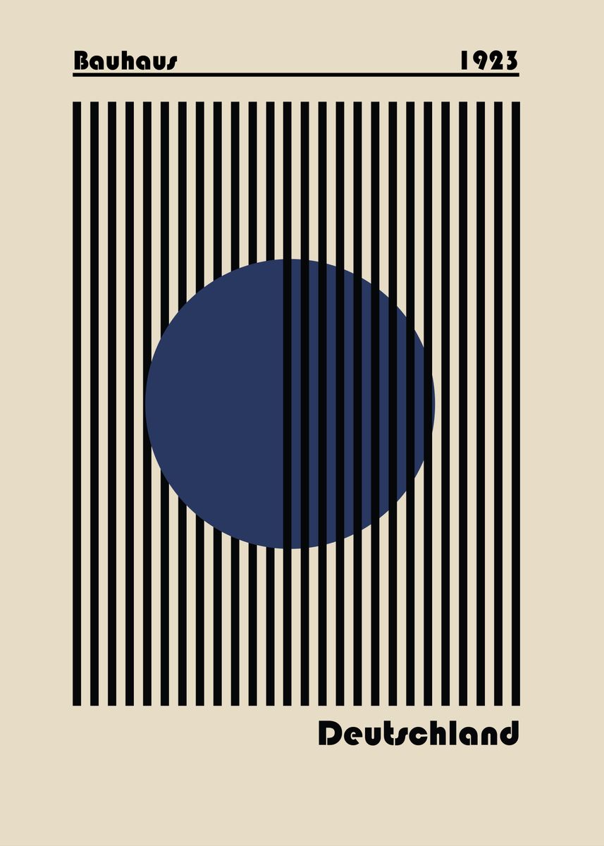 'Bauhaus Geometric Art Print' Poster, picture, metal print, paint by ...
