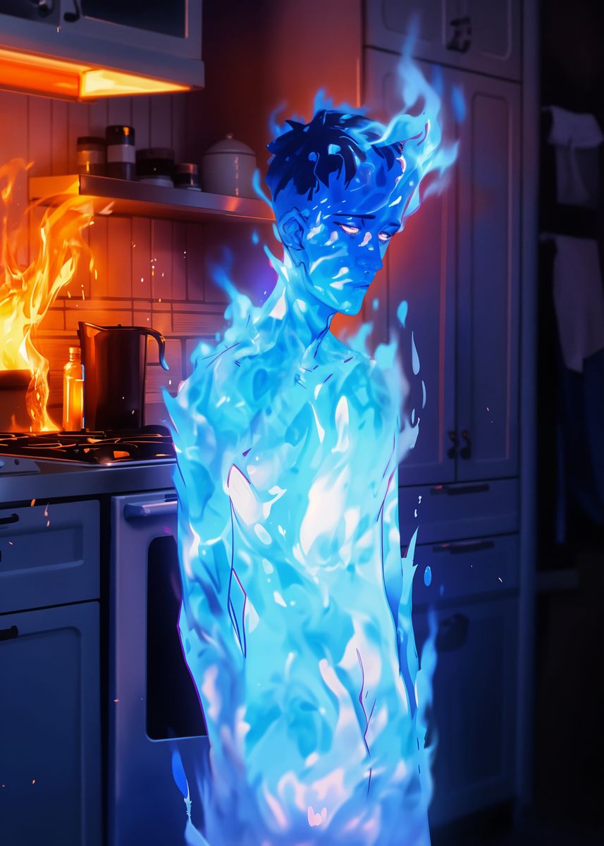 'Fading Ember Dreams' Poster, picture, metal print, paint by Astral Void | Displate