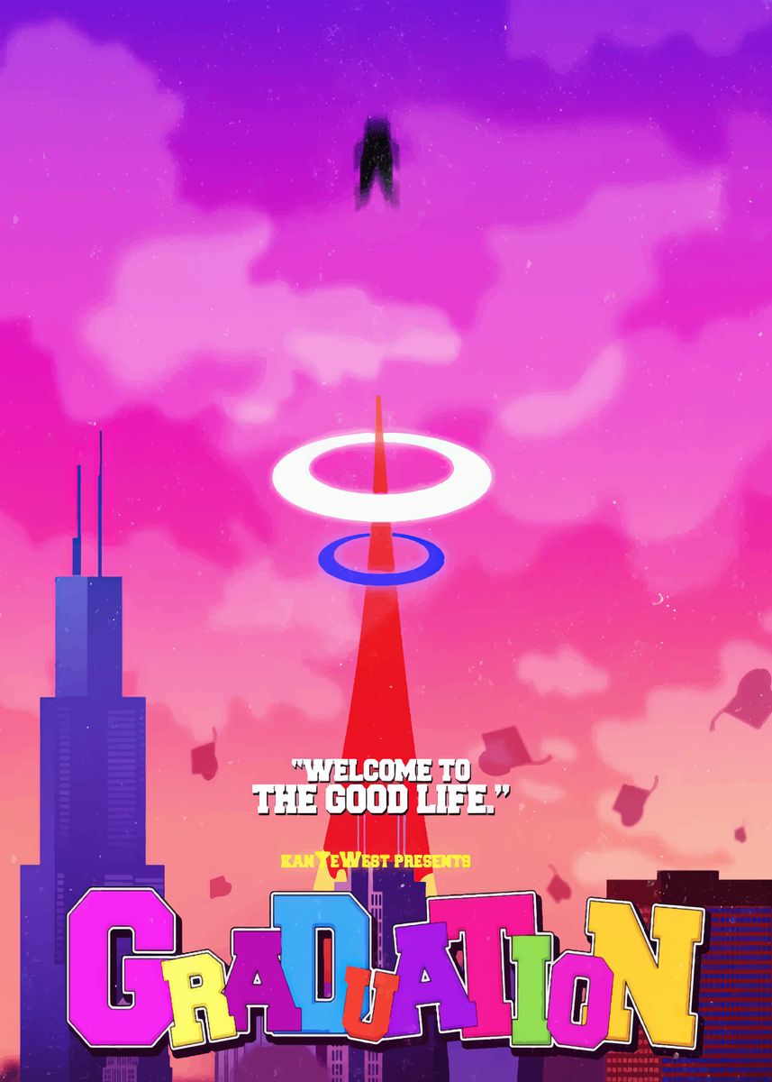 'Kanye West Graduation Albu' Poster, picture, metal print, paint by ...