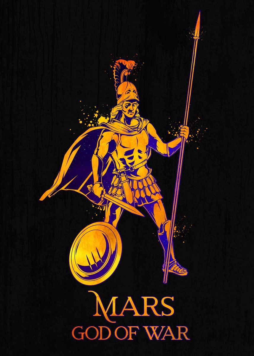 'Mars - Roman God of War' Poster, picture, metal print, paint by ...