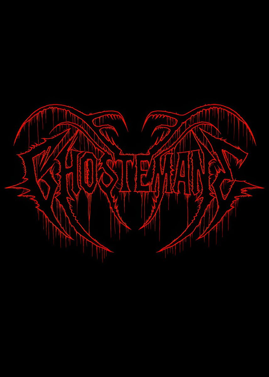 'Ghostmane Logo' Poster, picture, metal print, paint by Udi Yul | Displate