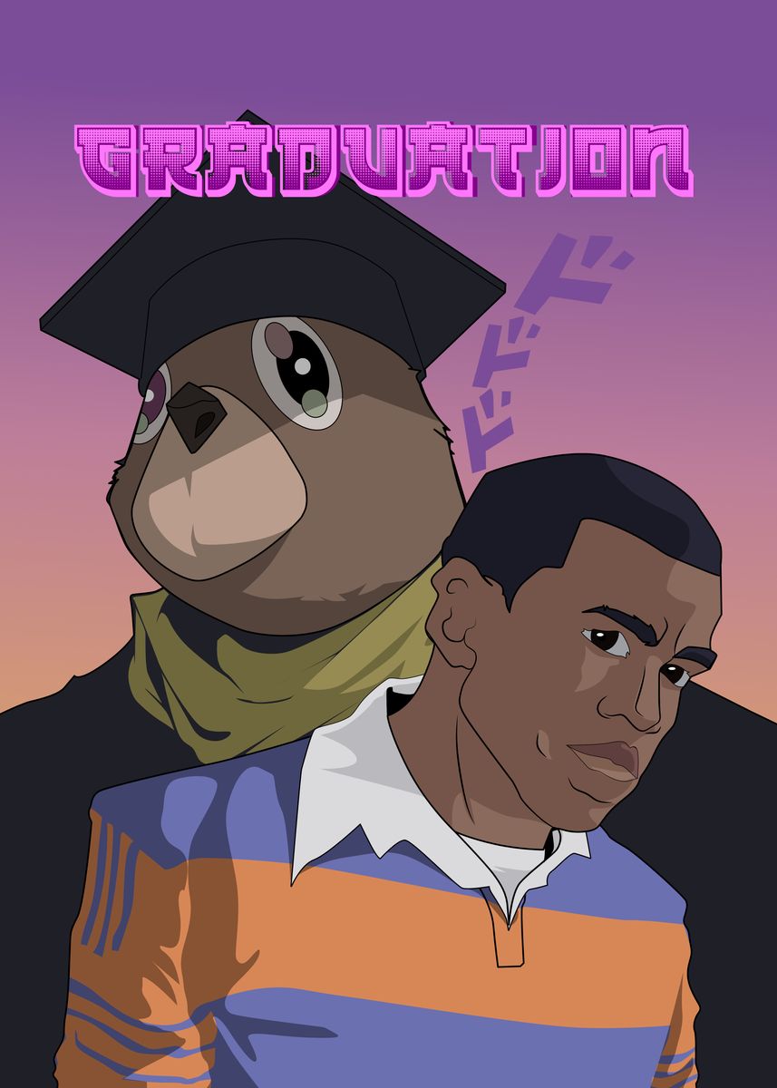 'graduation kanye west' Poster, picture, metal print, paint by geeks ...