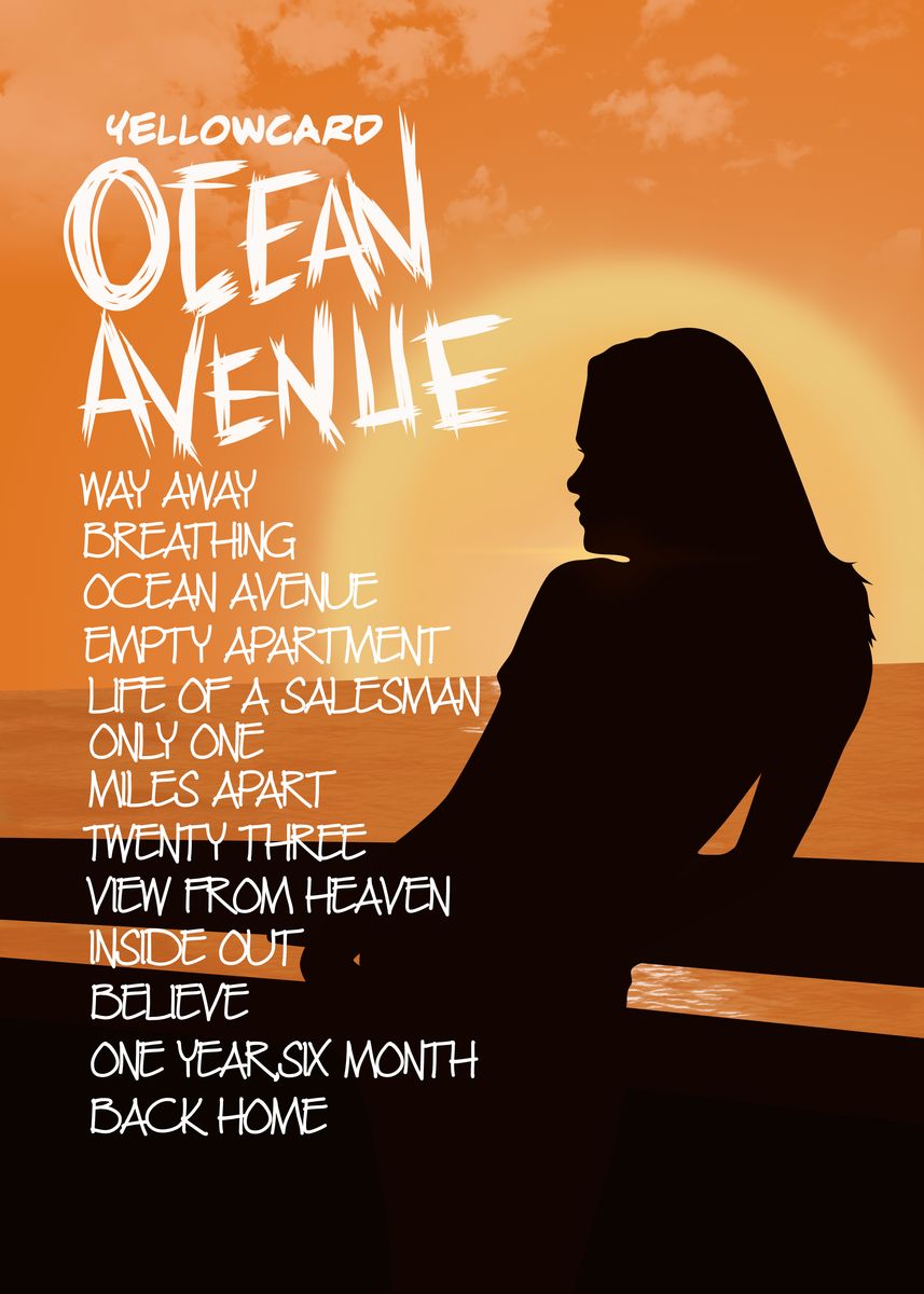 'Yellowcard Ocean Avenue ' Poster, picture, metal print, paint by geeks ...