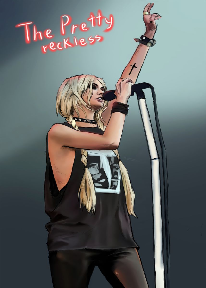 'The Pretty Reckless ' Poster, picture, metal print, paint by Luk Boy | Displate