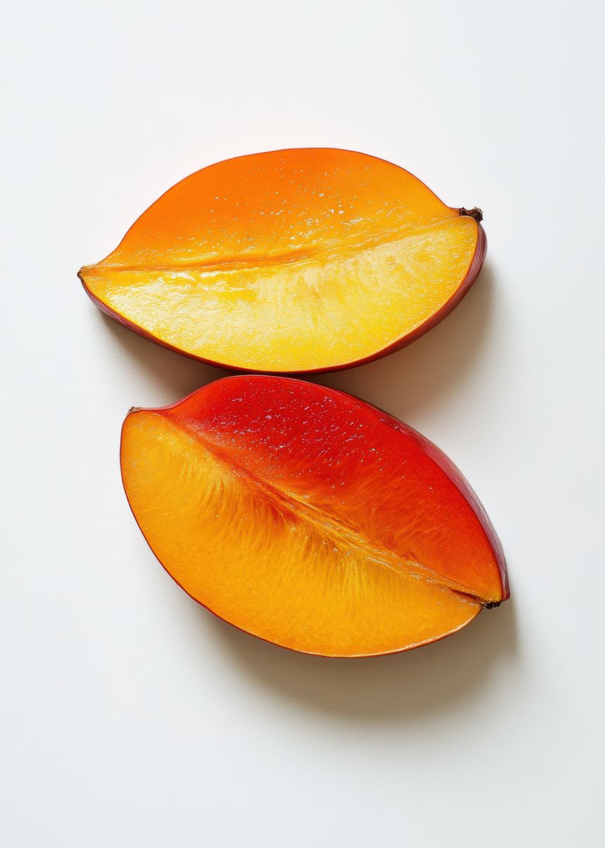 'Mango Slices' Poster, picture, metal print, paint by Ryu | Displate