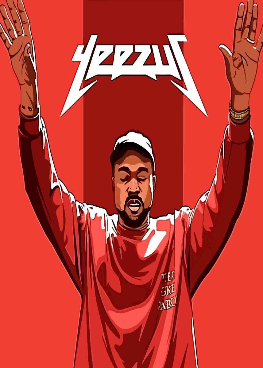 'Kanye West Yeezy Poster' Poster, picture, metal print, paint by kakak ...
