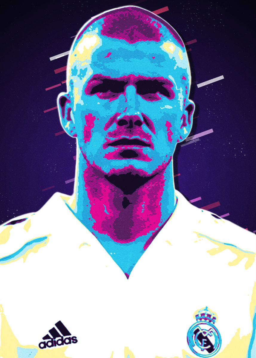 'Karim Benzema Retro Art' Poster, picture, metal print, paint by Nusi ...