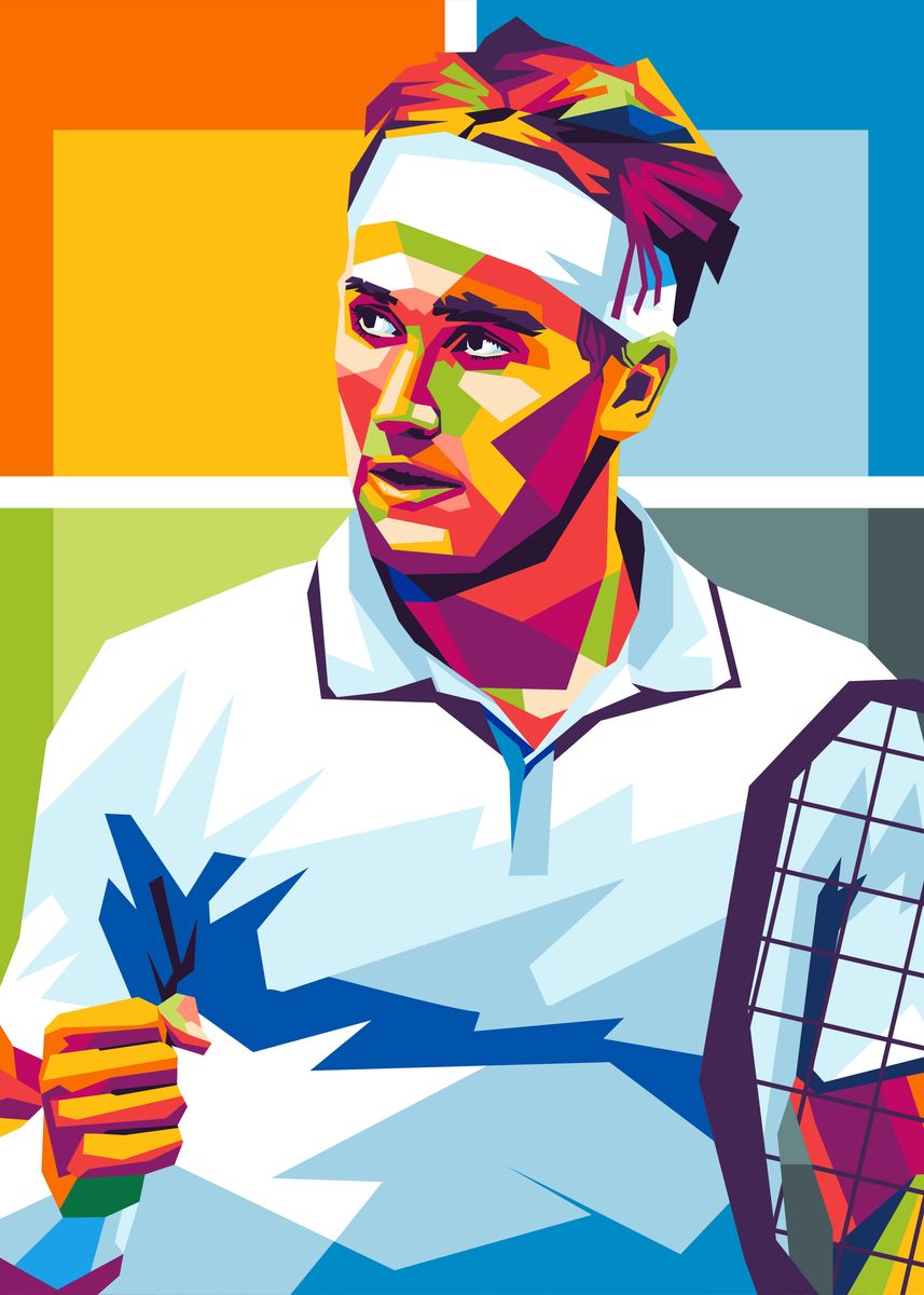 'Casper ruud Pop Art' Poster, picture, metal print, paint by Agus ...