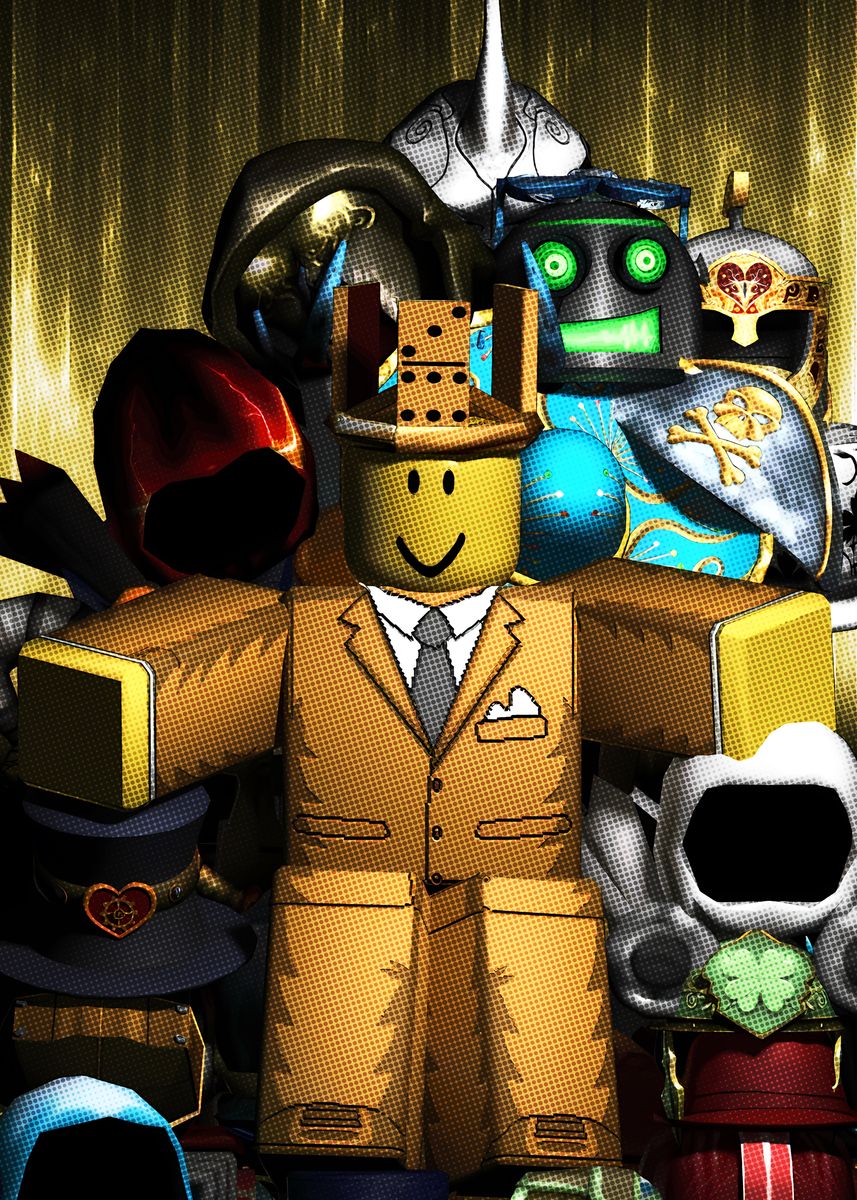 'Roblox Game' Poster, picture, metal print, paint by dinodoni | Displate